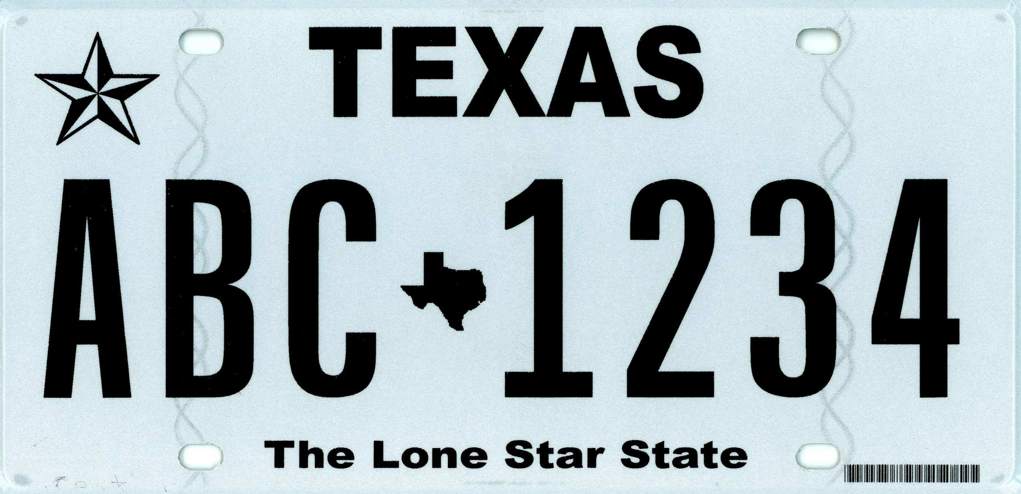Standard License Plates